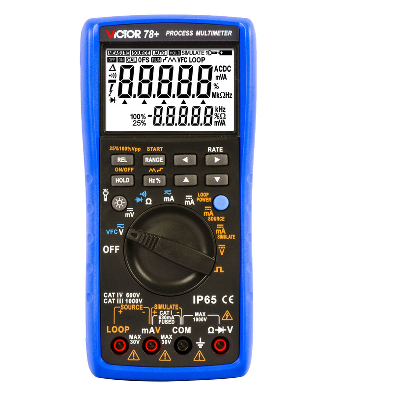 VICTOR 78+ New product Process Multimeter DCV 1000v ACV VFC Resistance ...