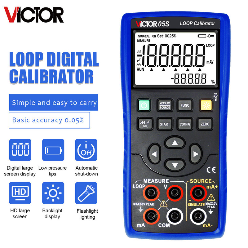 High Precision Voltage Current Loop Calibrator Handheld Auto Signal ...