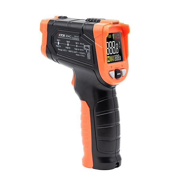 14um 1.5V Battery Infrared Laser Thermometer VA Color -50℃~880℃ 1mW