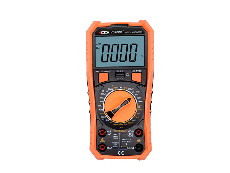 Mini VICTOR Digital Multimeter VC890C+ Manual range multimeter 1999 LCD ...