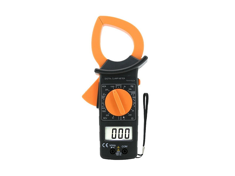DCV ACV ACA 50mm Digital Clamp Multimeter Manual Range LCD Display