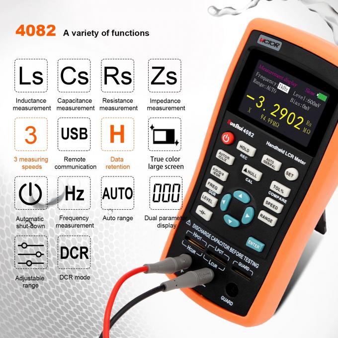 100KHz Handheld LCR Meter High Precision Measure Inductance Multimeter 100KHz Handheld LCR Meter High Precision Measure Inductance Multimeter