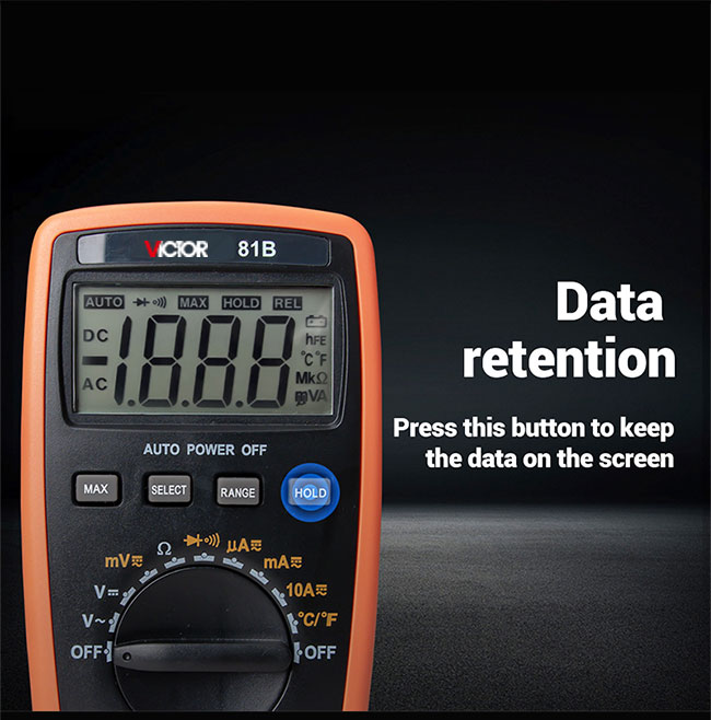 Small Type VICTOR Digital Multimeter Resistance Capacitance Frequency ...