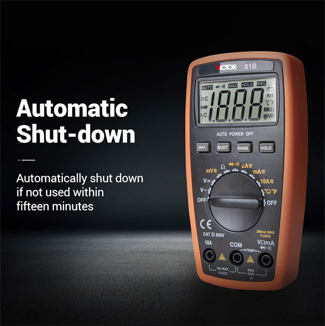 Small Type VICTOR Digital Multimeter Resistance Capacitance Frequency ...