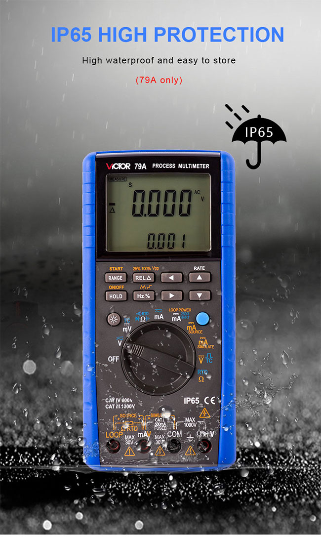 IP65 Process VICTOR Digital Multimeter