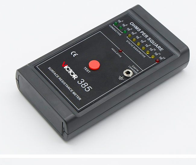 VICTOR 385 Digital Earth Resistance Tester Surface Resistance Meter ...