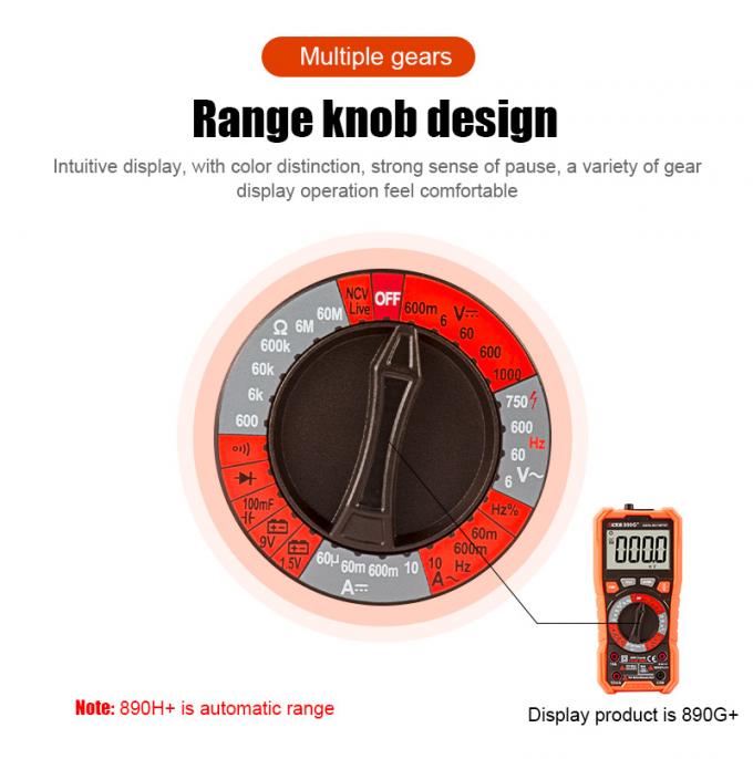 6000 Counts VICTOR 890G+ Manual Ranging Digital Multimeter EN61010-1 ...