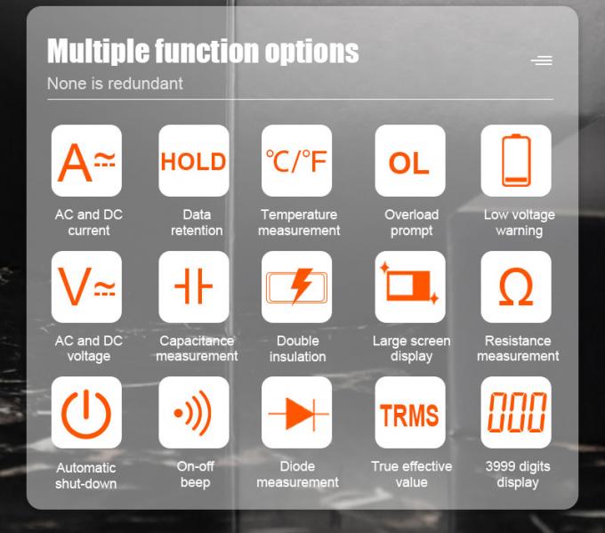 VC97 VICTOR 2021 VC97 VICTOR original factory True RMS Auto Ranging Digital Multimeter with 3999 ...