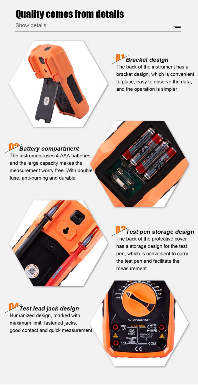 VC97 VICTOR 2021 VC97 VICTOR original factory True RMS Auto Ranging Digital Multimeter with 3999 ...