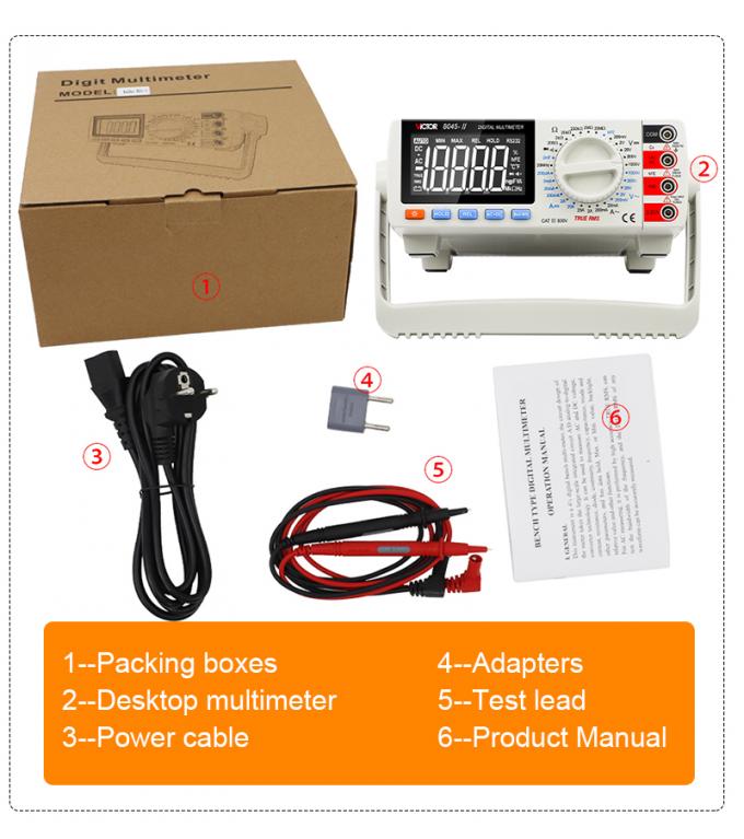 VC8045 II Table Top Multimeter 19999 Counts Electrician Transistor ...