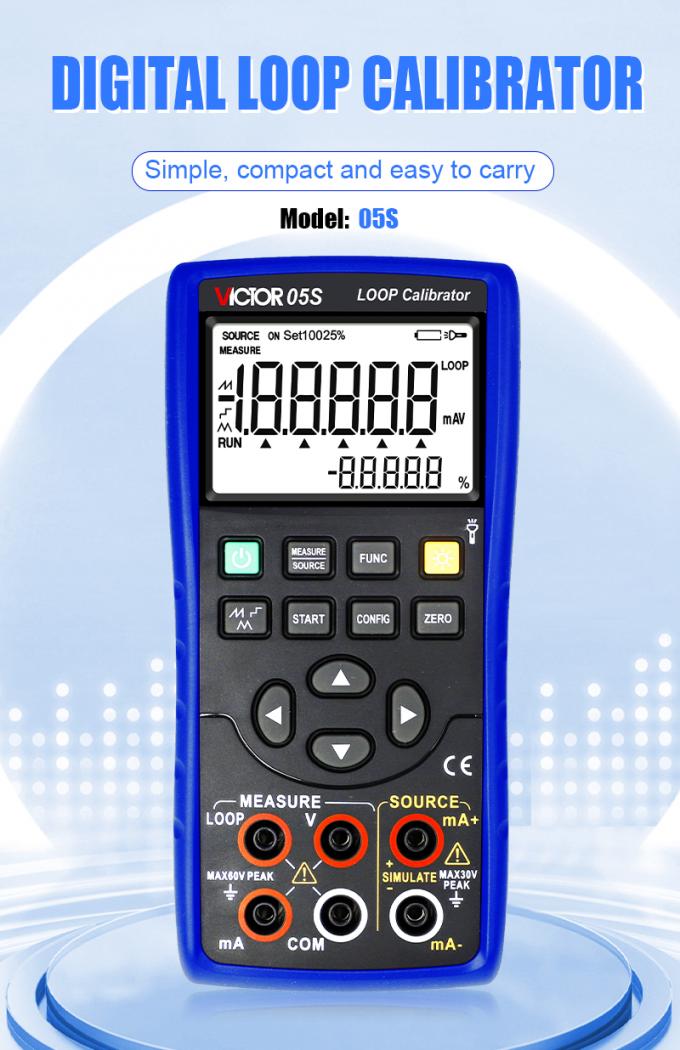 High Precision Voltage Current Loop Calibrator Handheld Auto Signal ...