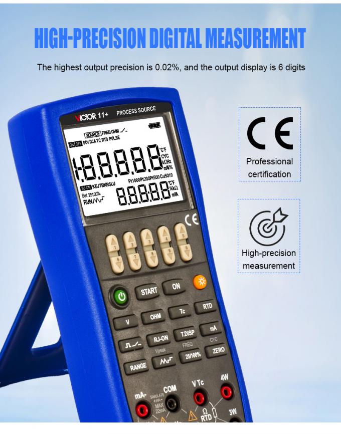 VICTOR 11+ Process Signal Source handheld calibrator process calibrator ...
